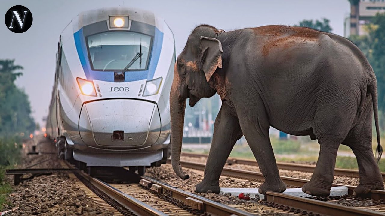 Top 10 Horrifying Moments of Animals Colliding with Trains | Live ...