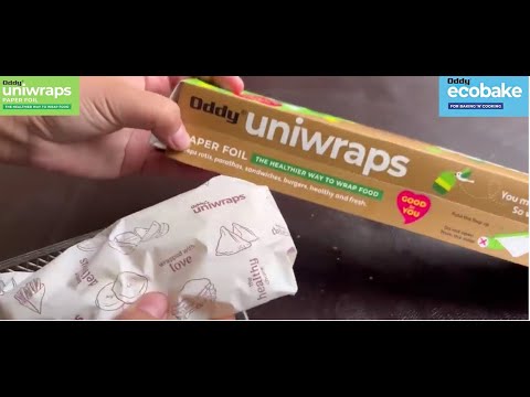 Oddy Uniwraps Food Wrapping Paper | Reheatable & Microwave Safe | Small ...