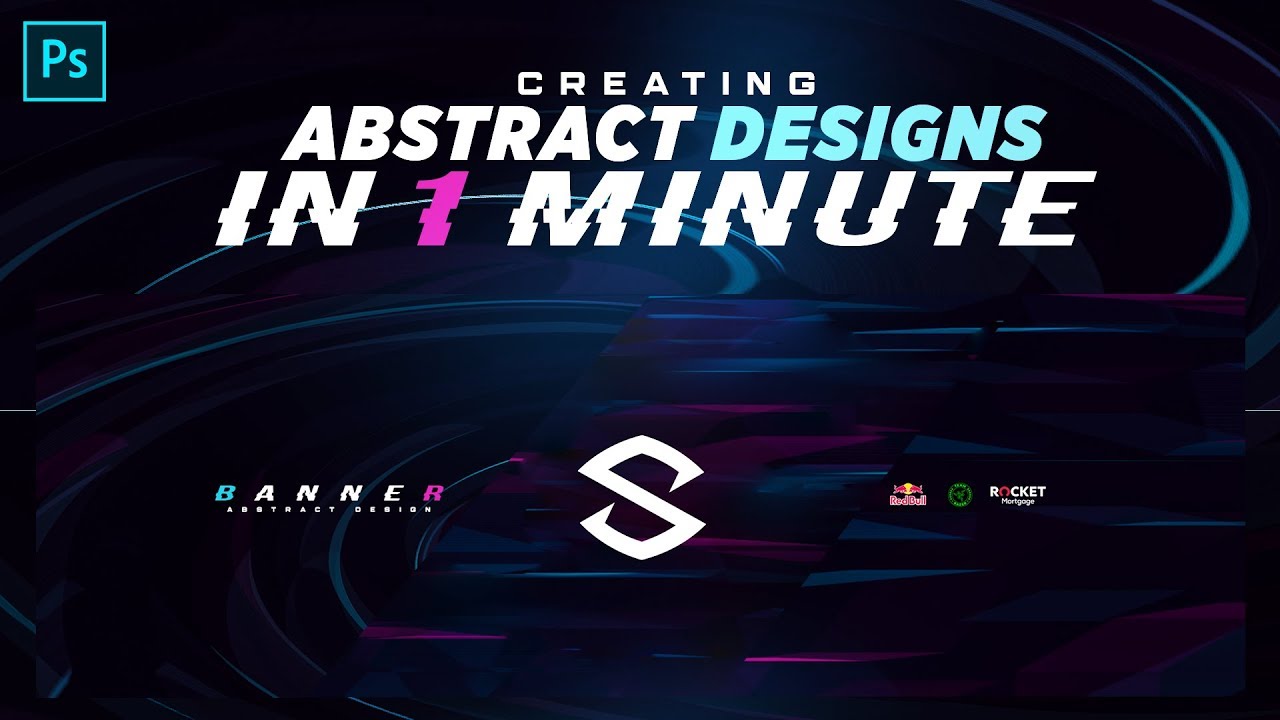 PS Tutorial: Creating 1 Minute Banner Styles: Abstract Wave/Glitch ...