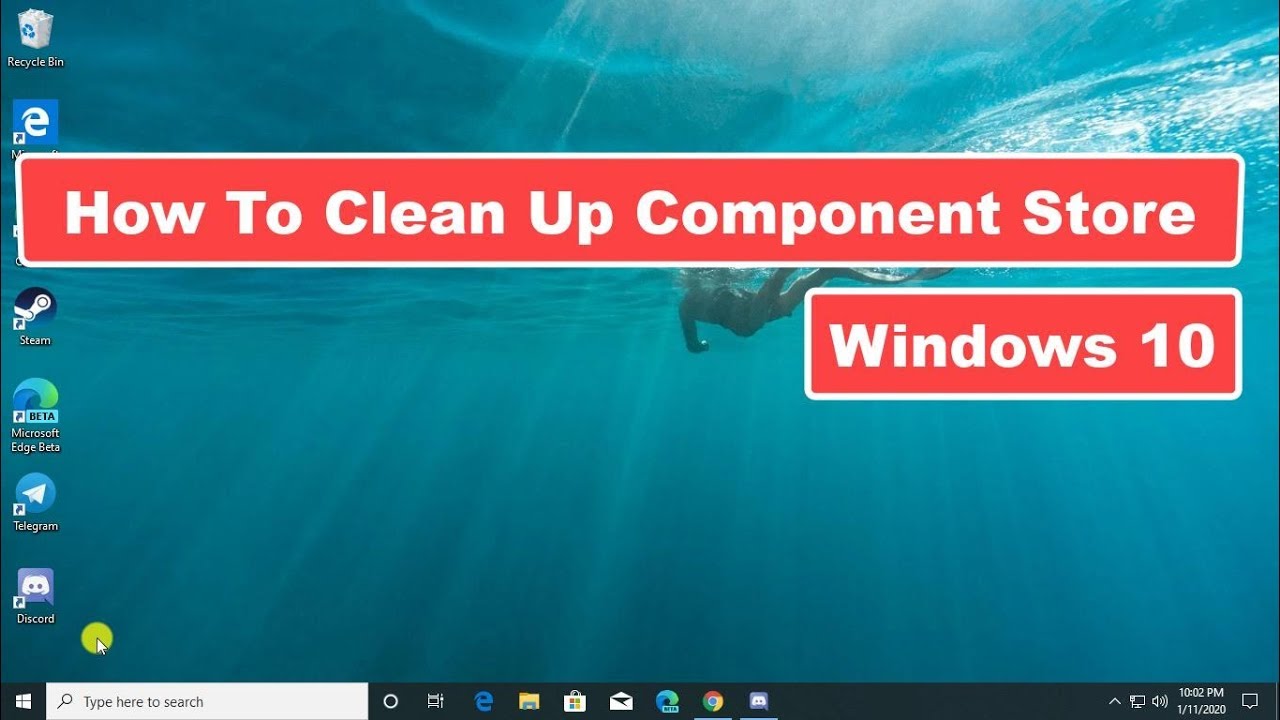 How to Clean Up Component Store in Windows 10 - YouTube