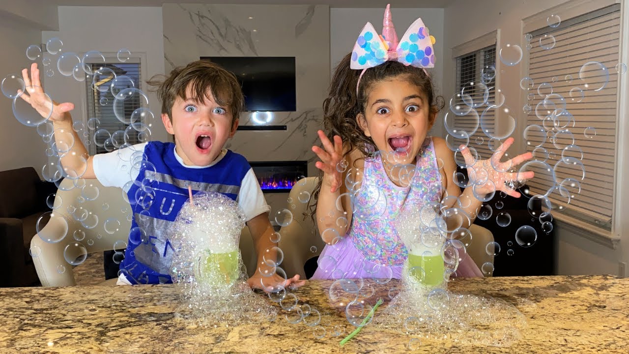 Easy DIY Science Experiment with Bubbles for kids at home!!! family fun ...
