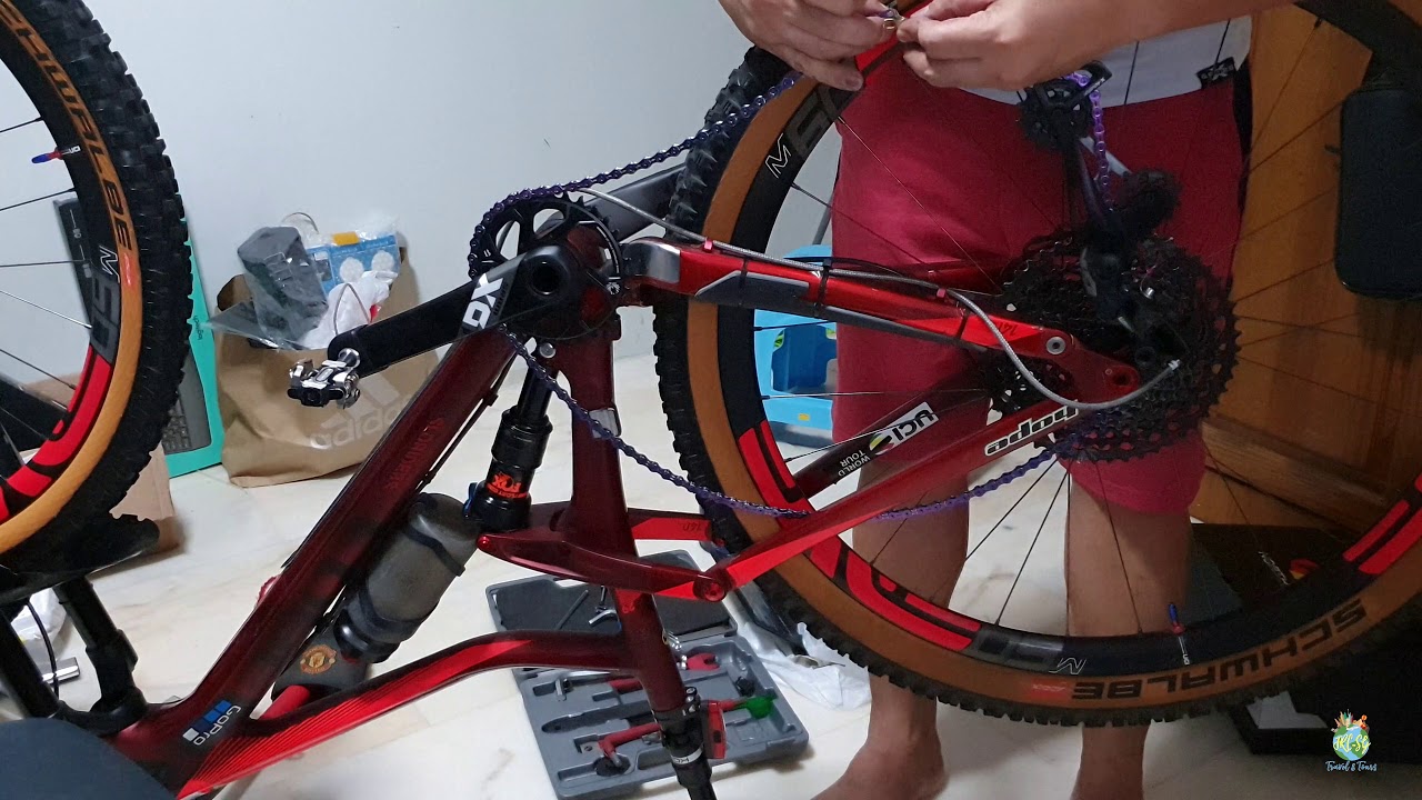 Sram Eagle X01 Craankset & SUMC Rainbow Chain Installation - YouTube