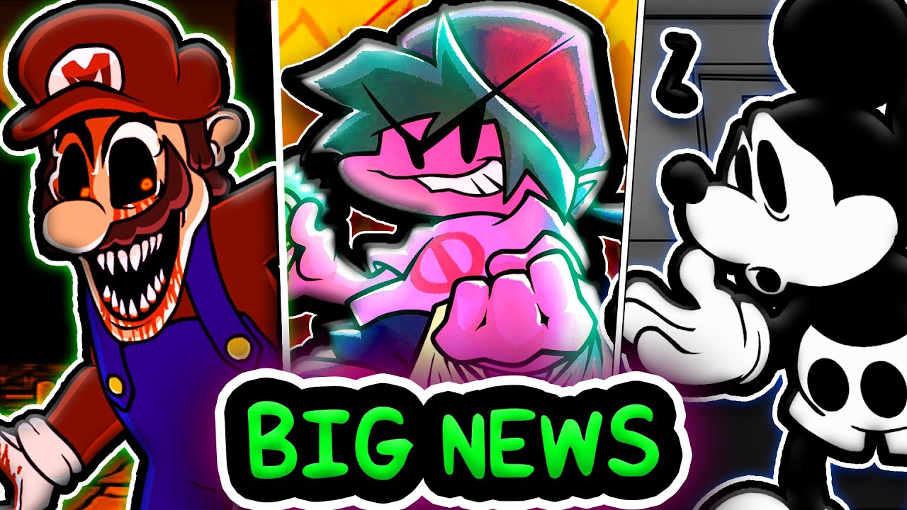 FNF UPDATES GALORE!... Kickstarter, Mario Madness, Mickey Mouse ...