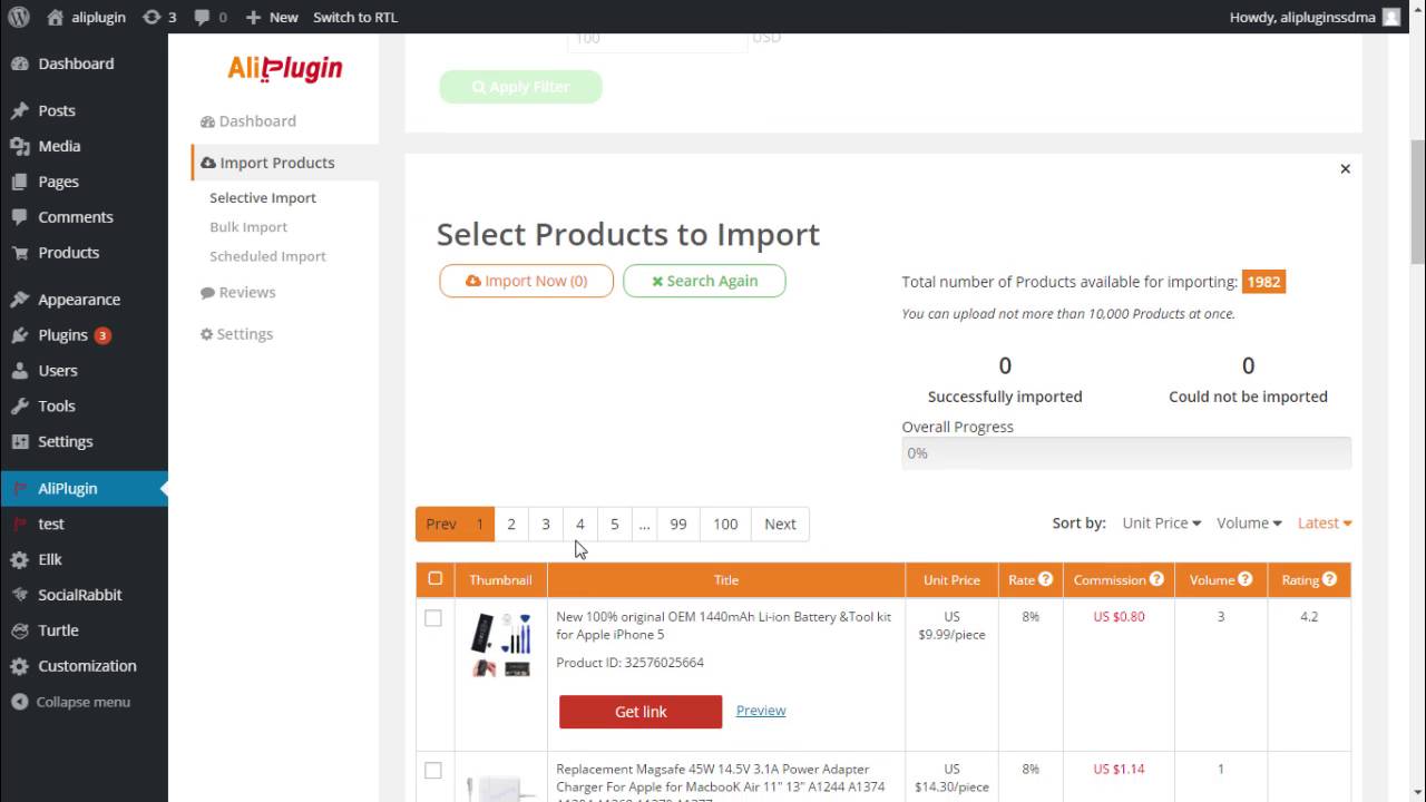 How to Import Products with AliPlugin - YouTube
