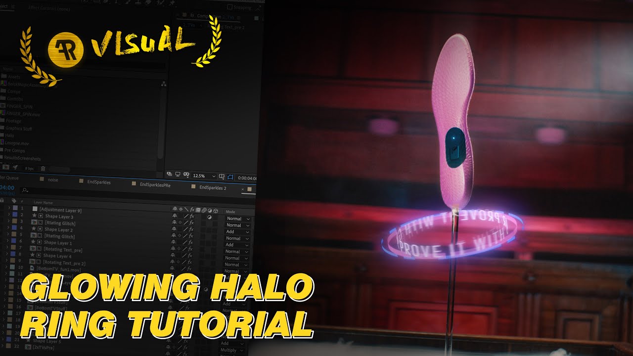 Create a GLOWING HALO RING in After Effects - AR/tutorials - YouTube