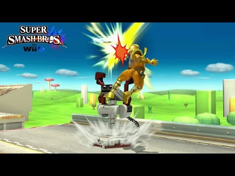 【Smash bros. Wii U】ROB Gyro Jab Lock Guarantee on Captain Falcon? - YouTube
