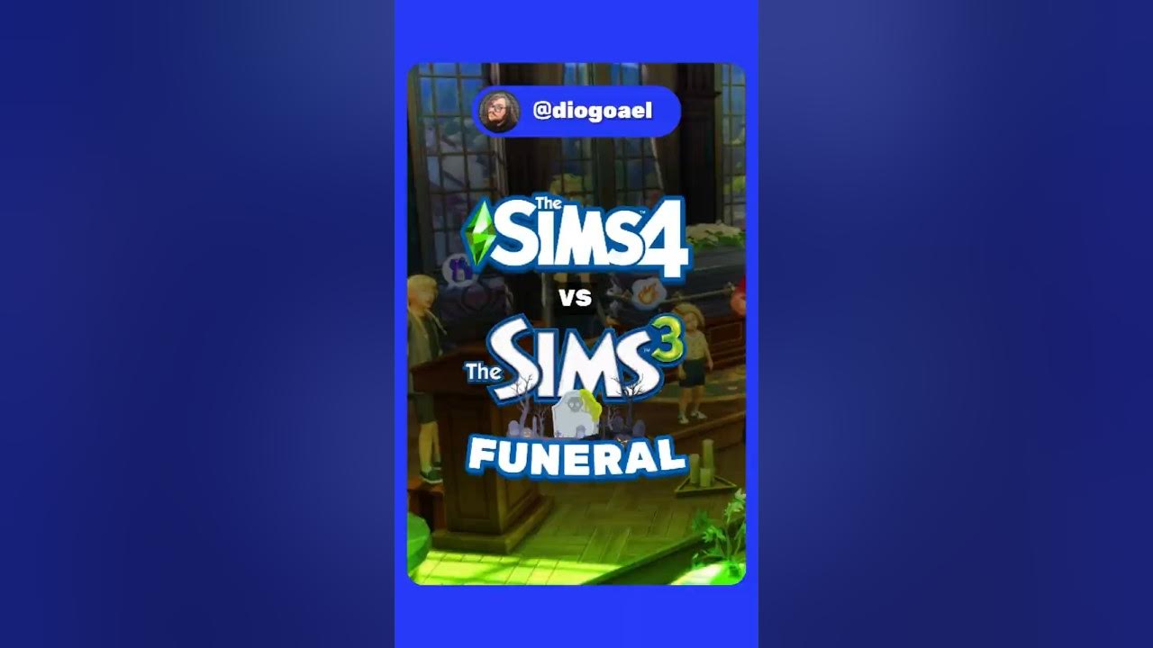 🪦 TS3 vs TS4 - FUNERAIS | Evolução do The Sims 🎮 - YouTube