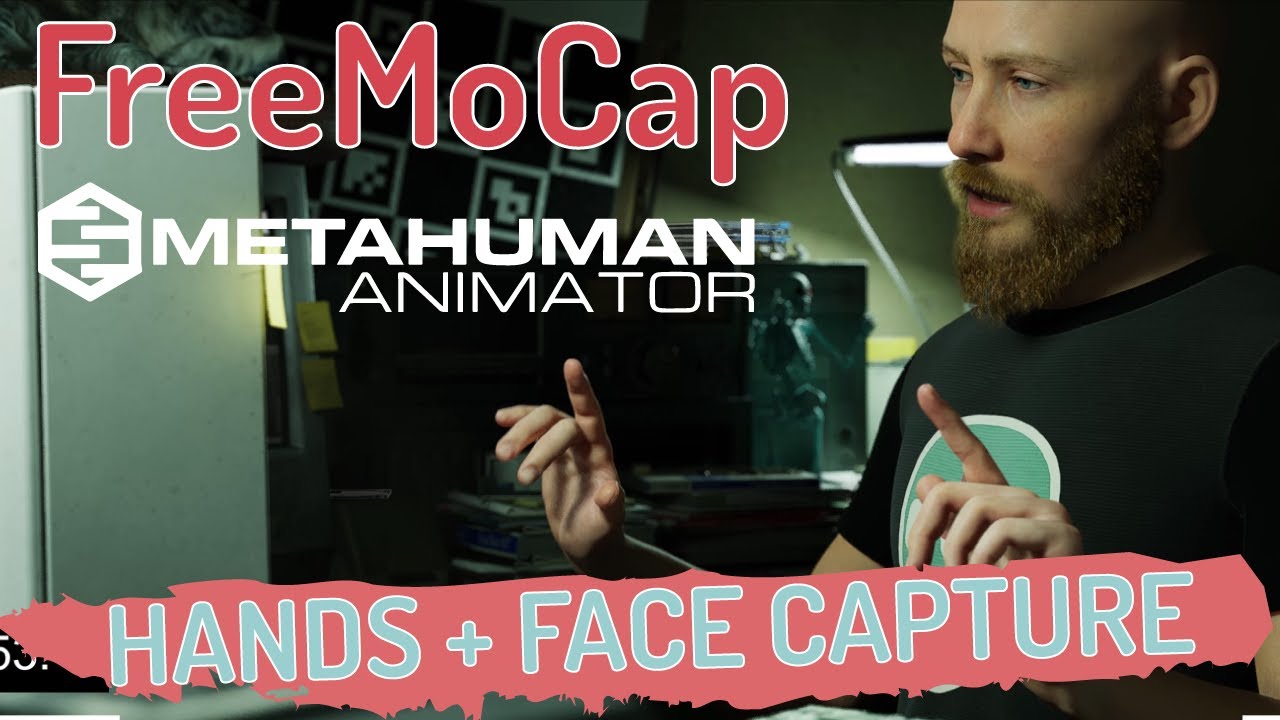 FreeMoCap Hands Motion Capture + Metahuman Animator [Showcase] - YouTube