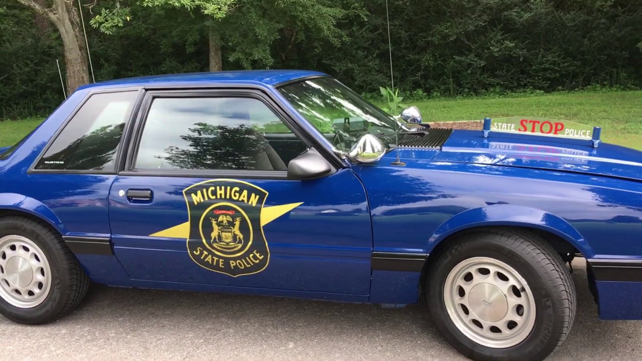 1992 Mustang - Michigan State Trooper - YouTube