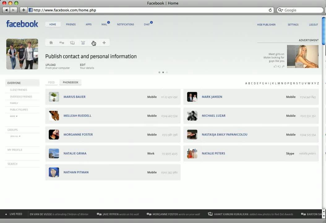 Facebook Facelift - YouTube
