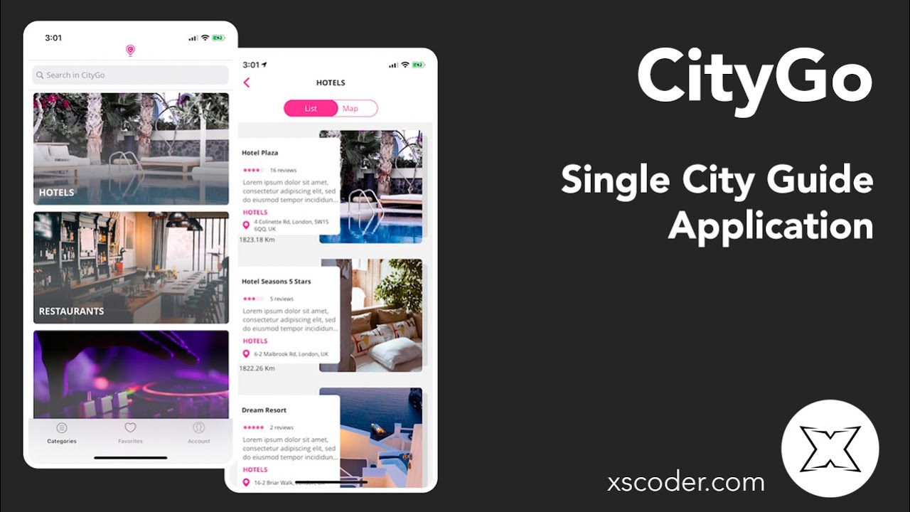 CityGo | Single City Guide Application - YouTube