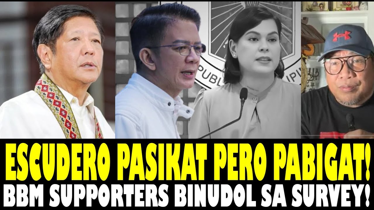 ESCUDERO PASIKAT PERO PABIGAT KAY MARCOS! BBM SUPPORTERS BINUDOL NA ...