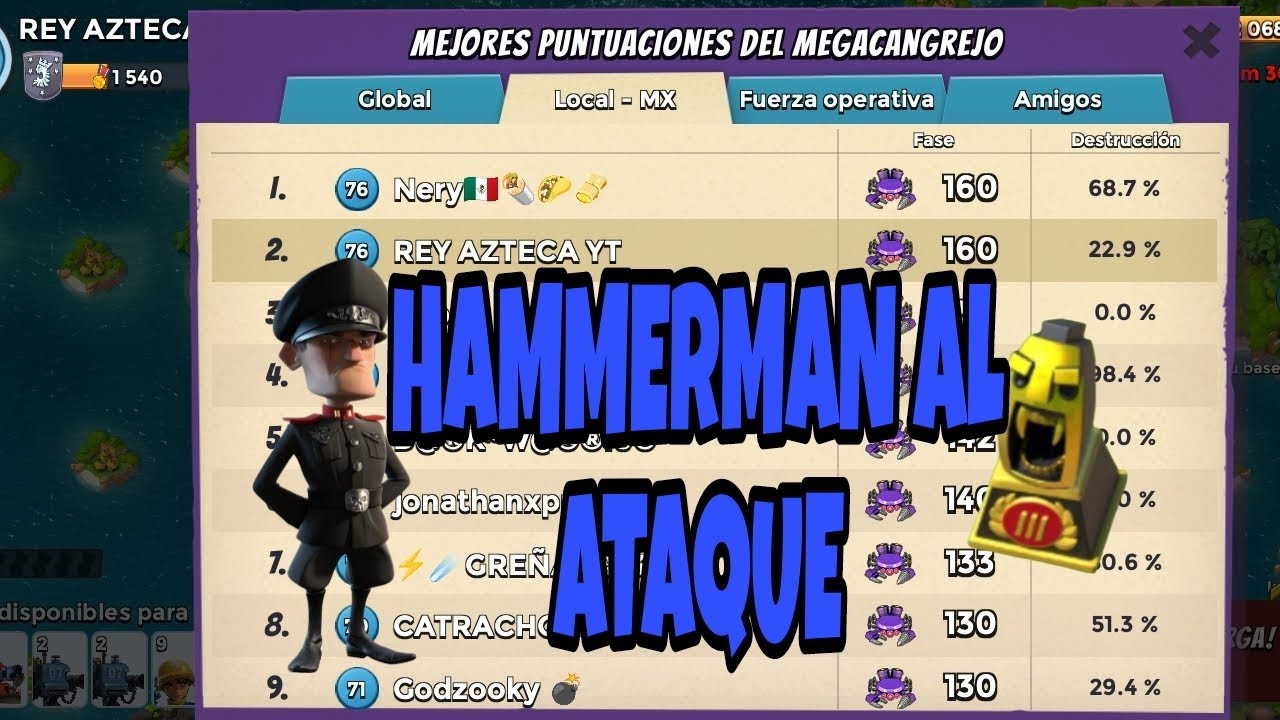 RECIBIMOS A HAMMERMAN ,EL TOP DEL MEGACRAB Y ATAQUE EN OP. - YouTube