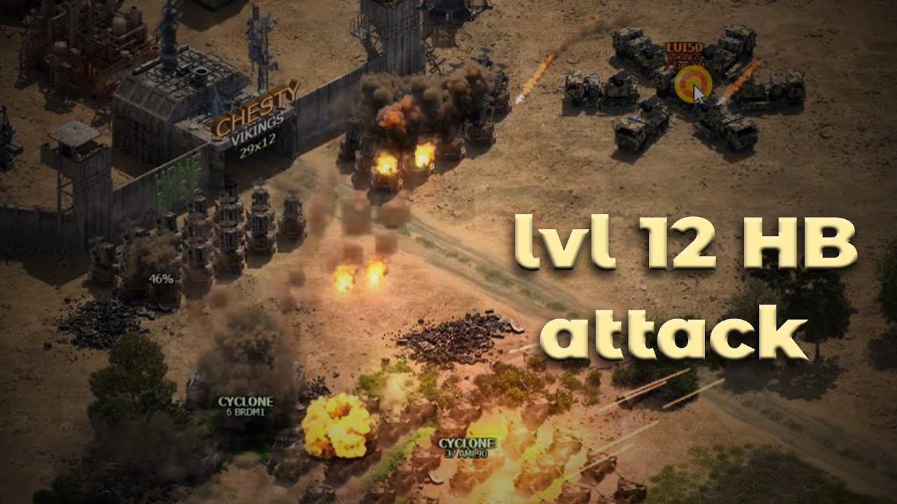 combat siege lvl 12 HB attack, cyclone ccc1 - YouTube