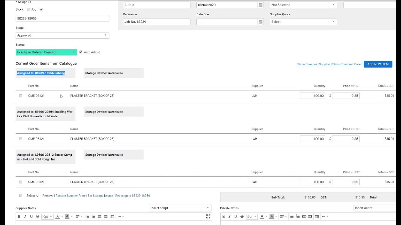 simPRO Software Purchase Order - Tips & Tricks - YouTube