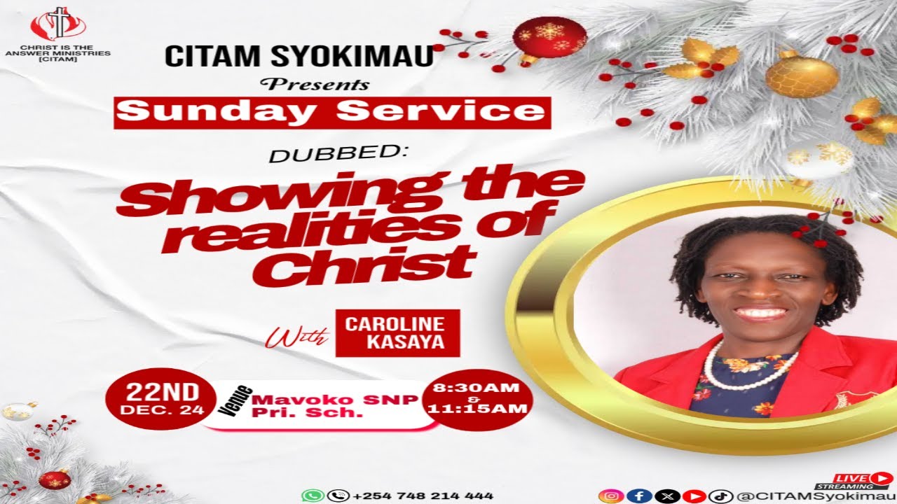 1ST SERVICE | COMPASSION SUNDAY | 22nd DEC 2024 | SERMON: SHOWING THE ...
