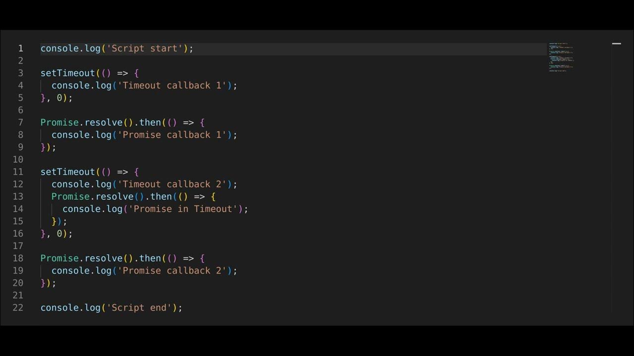Javascript interview question: Event loop in javascript - YouTube