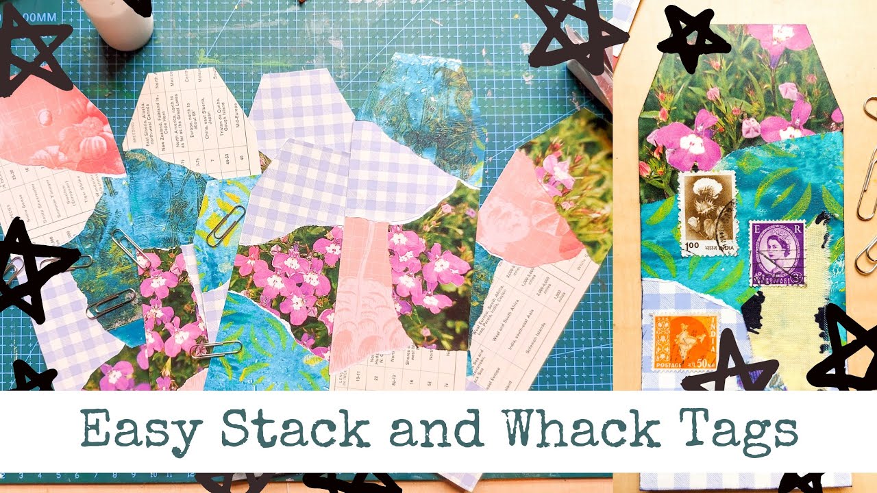 Easy DIY Stack and Whack Tags for the Farrago Journal Collection - YouTube