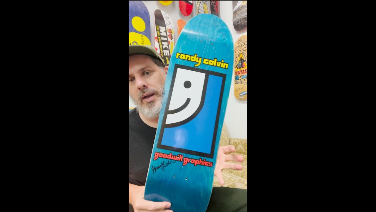 Randy Colvin Re-issue Signed Skateboard - YouTube