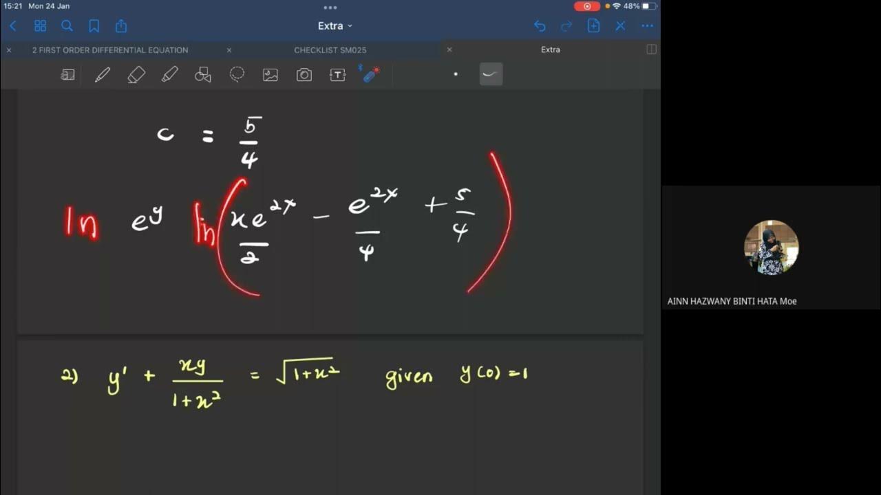 GM: Tutorial Separable Variables and Integrating Factor - YouTube