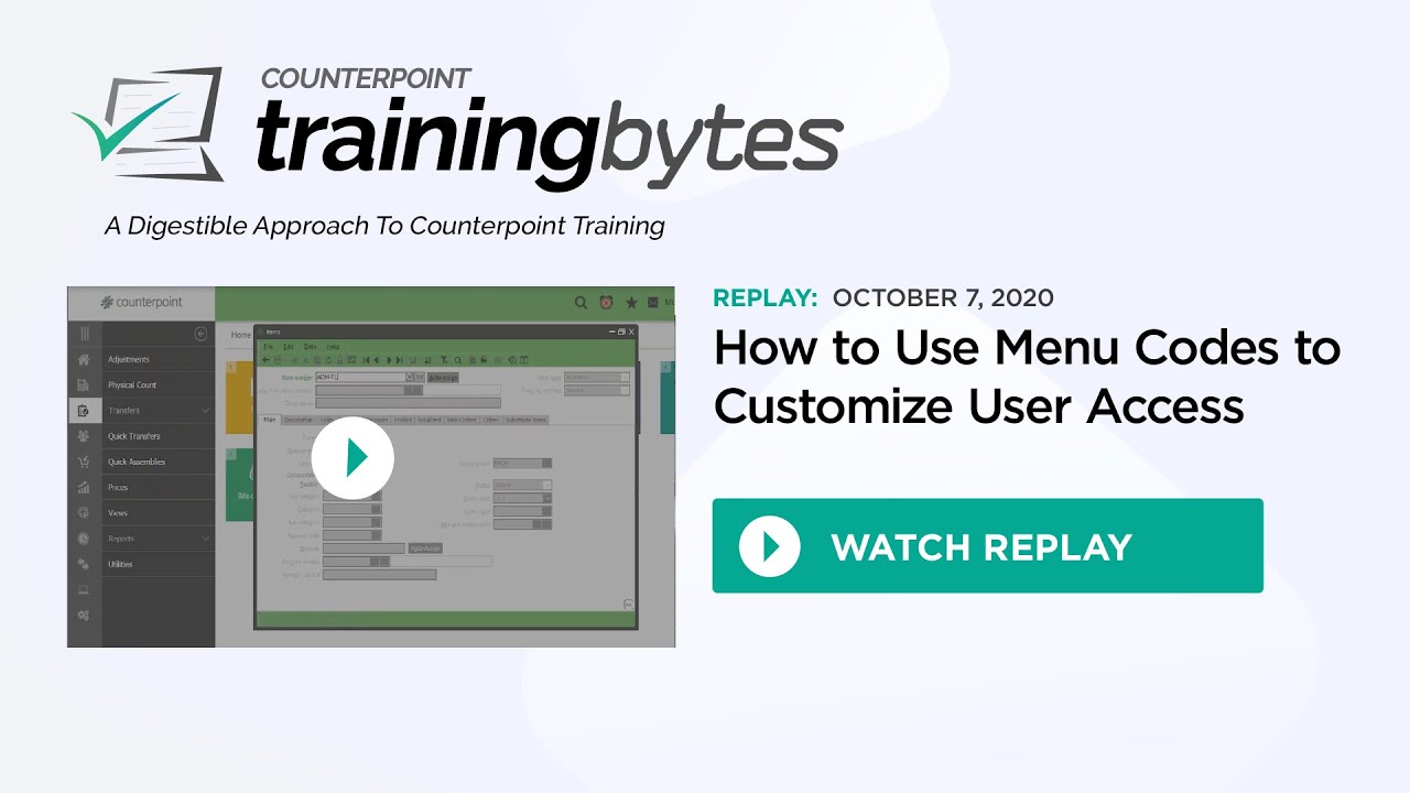 [Replay] - How to Use Menu Codes to Manage User Access in NCR ...