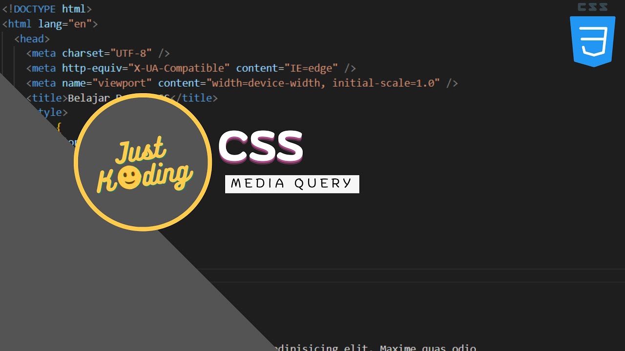 Tutorial CSS Media Query 9 - YouTube