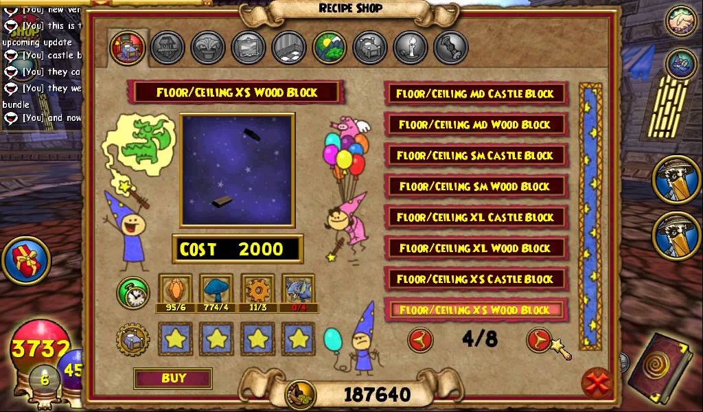 W101 Wizard101 Castle Blocks Crafting Floyd Fallingwater Test Realm ...