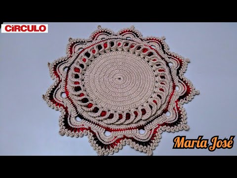 Sousplat Glamour em crochê com Maria José. - YouTube