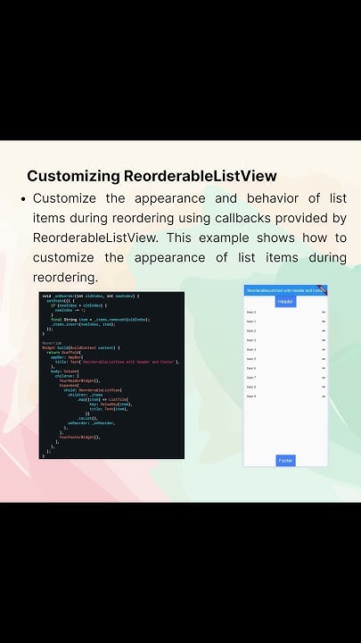 ReorderableListView in Flutter! 🔄📜 #devcode - YouTube