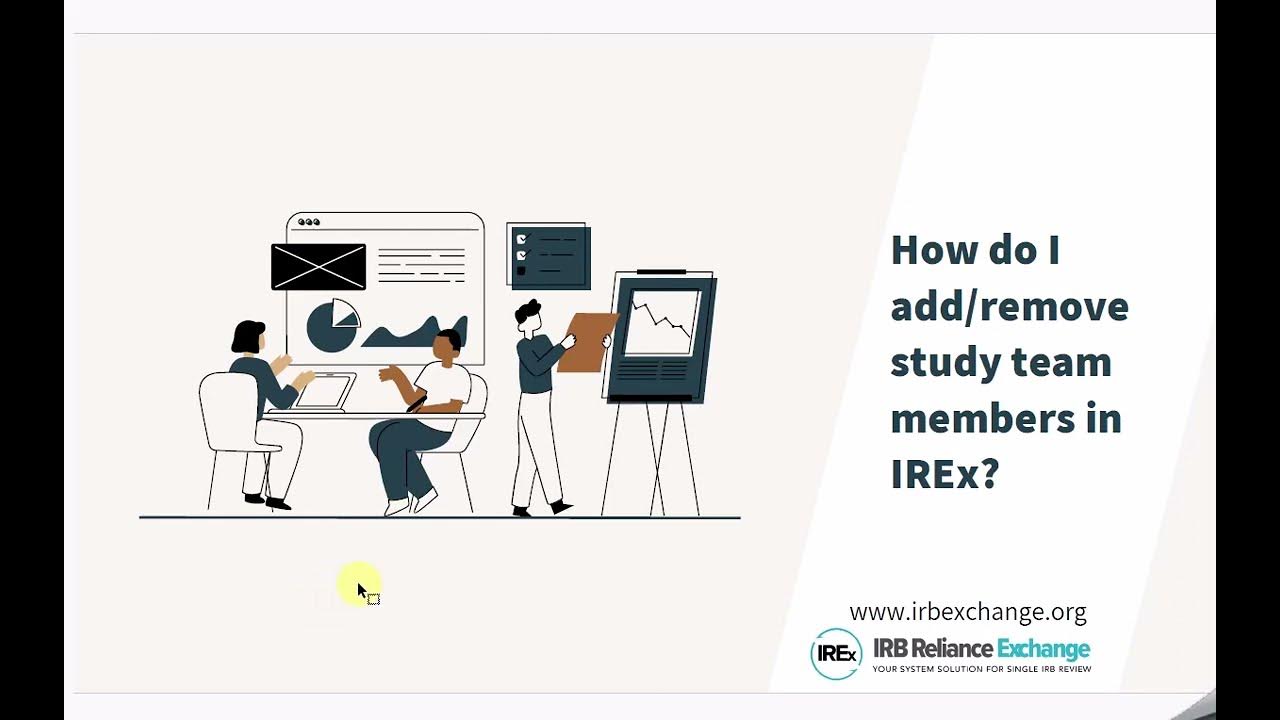 IREx QuickVid: How do I add/remove study team members in IREx? - YouTube