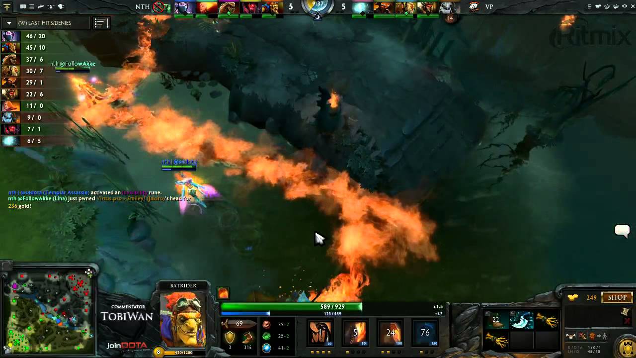 Virtus Pro vs No Tidehunter Game 1 - Russian DOTA2 League - TobiWan ...