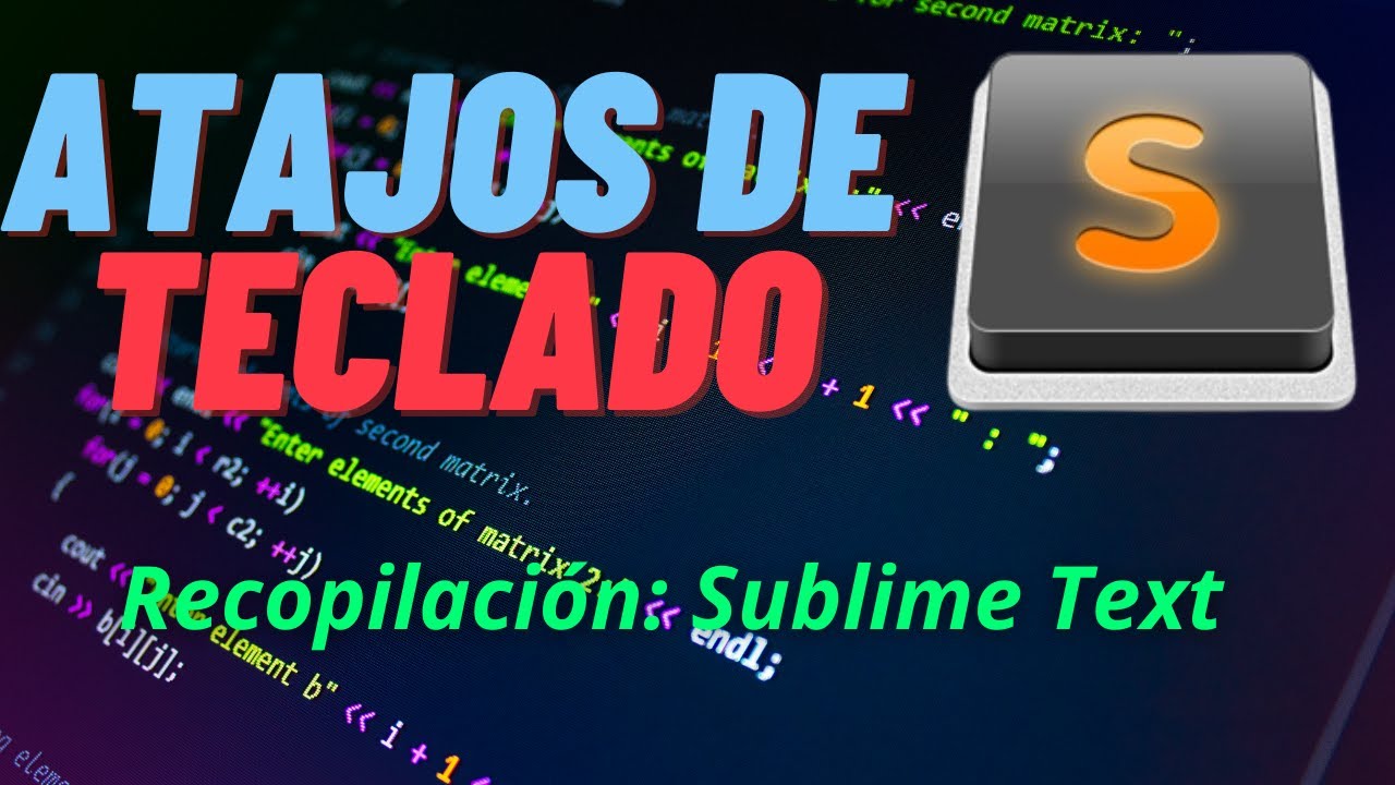 Los Mejores Trucos y Atajos de Teclado para Sublime Text - YouTube