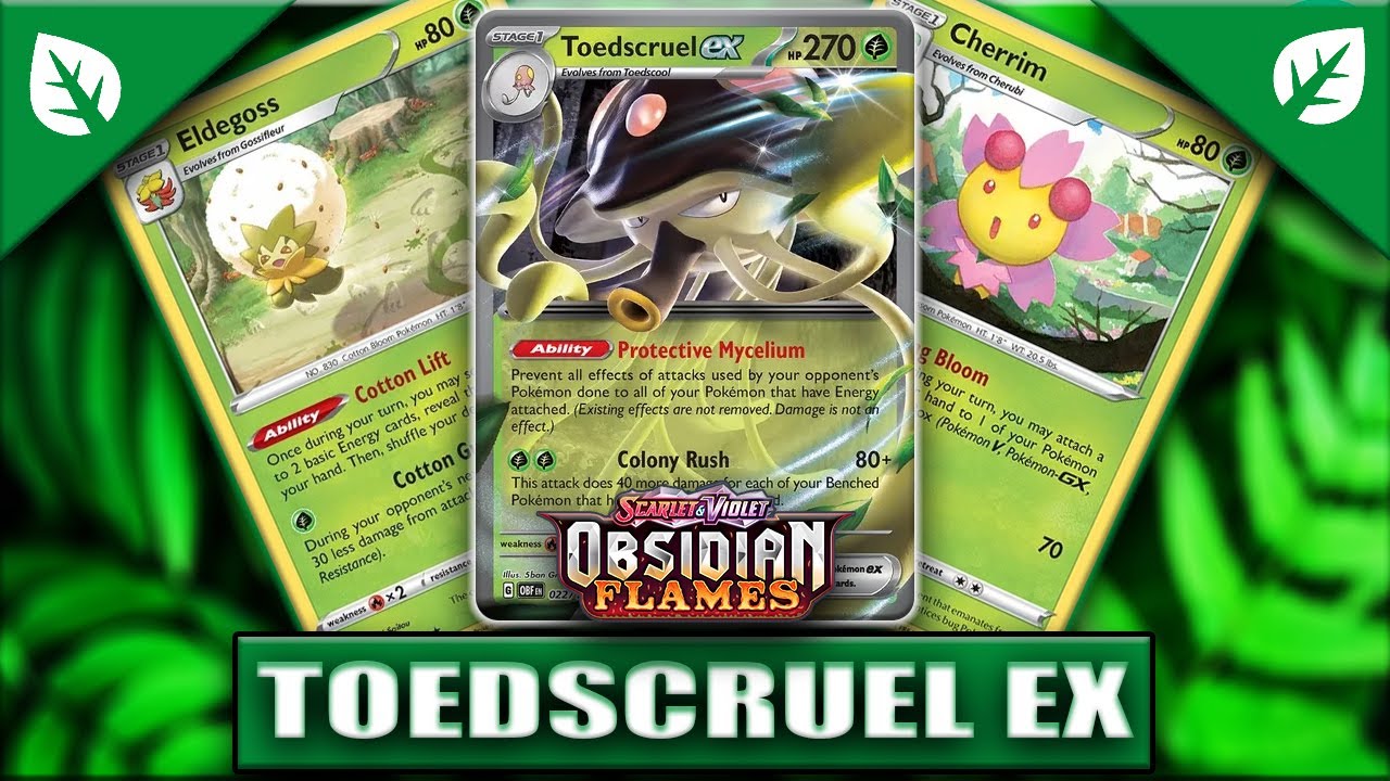 Toedscruel ex with Eldegoss and Cherrim is a Grass FRENZY! - YouTube