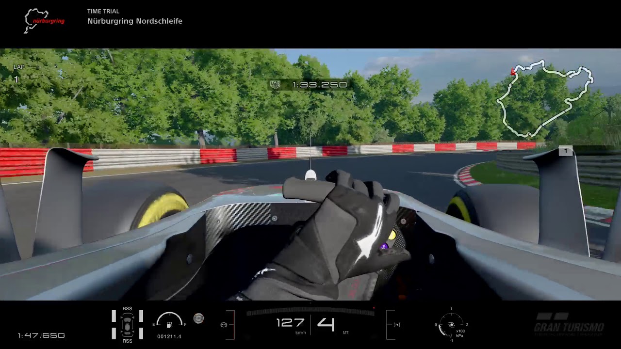 GT SPORT Hotlap Mercedes F1 W08 @ Nurburgring Nordschleife - cockpit ...