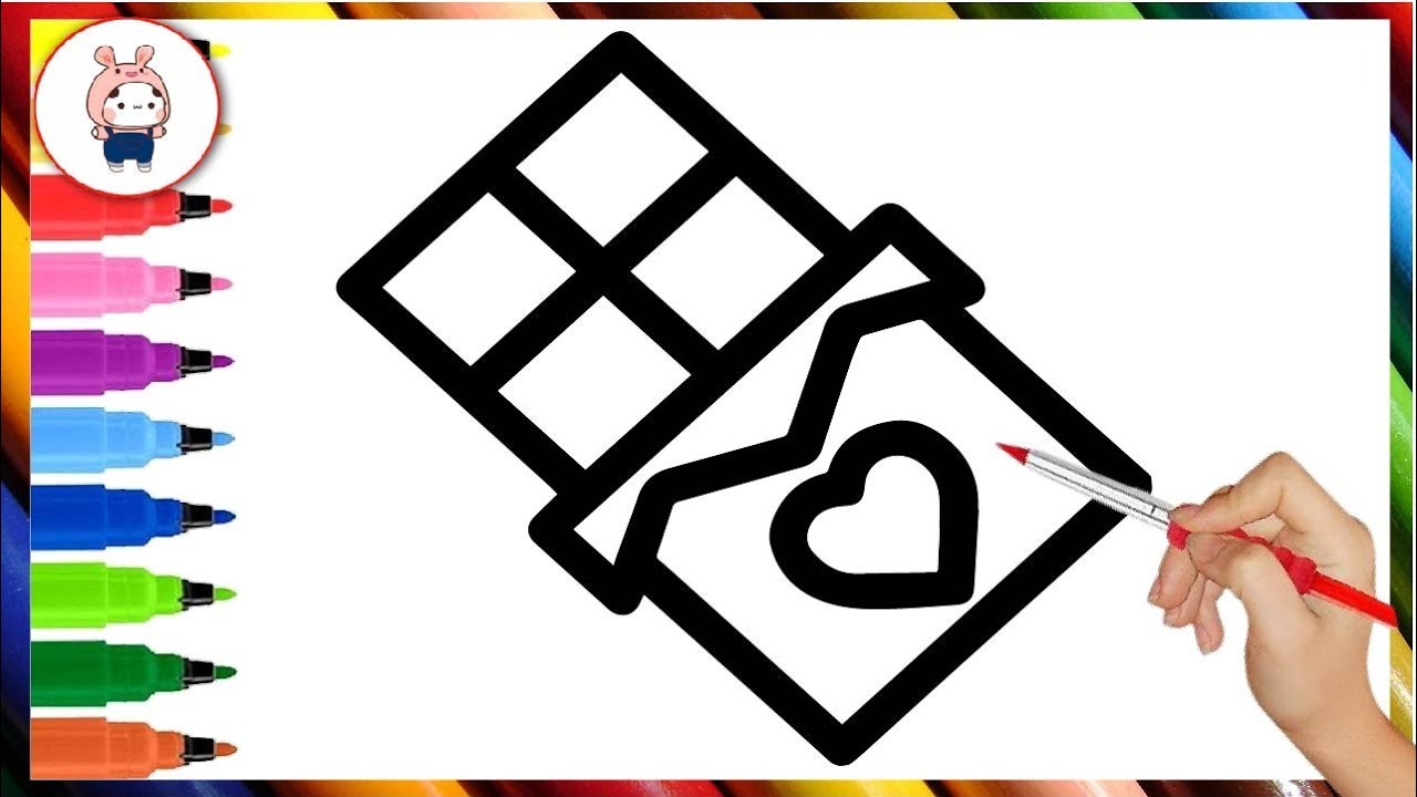 chocolate Drawing, Painting and Coloring for Kids & Toddlers_How to ...