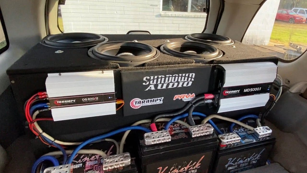 THESE 4 12" SUBWOOFERS ARE IMPRESSIVE! - YouTube