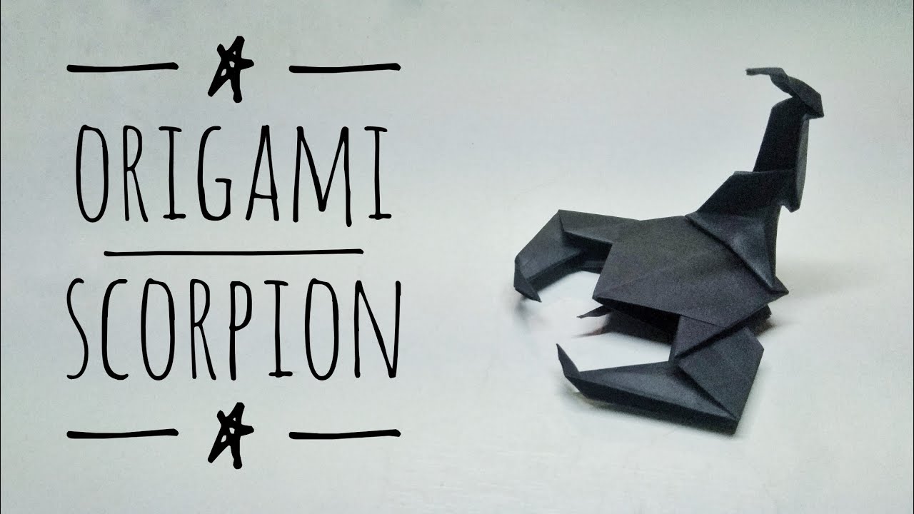 Origami Scorpion. How to make an paper scorpion. DIY Papercraft. - YouTube