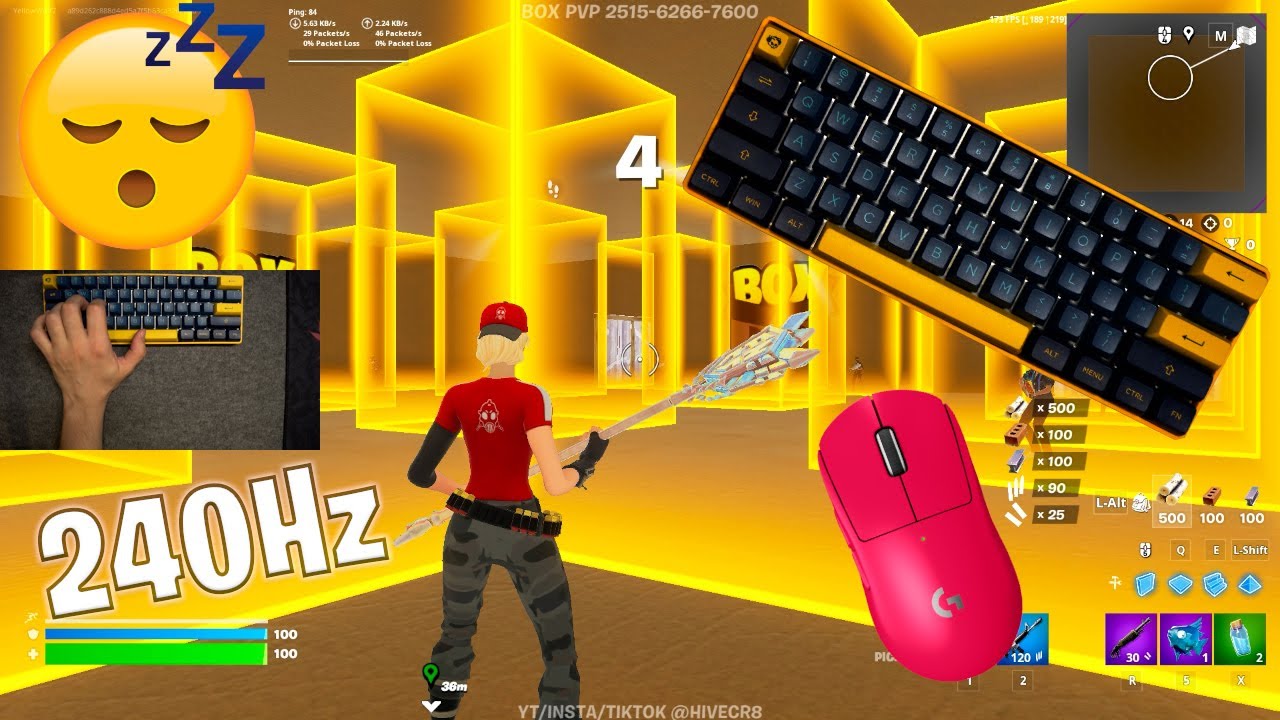 210$ Custom Raven 61 ASMR 😴 Box Fight Gameplay 📦 Fortnite 240 FPS 🏆 ...