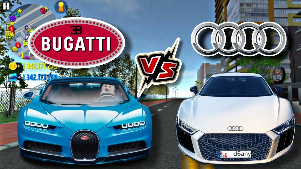 Bugatti Vs Audi R8 - Top Speed | Car simulator 2 - YouTube