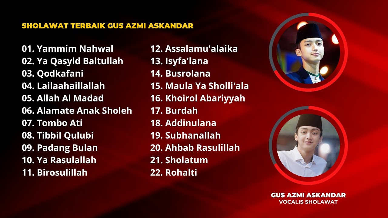 SHOLAWAT TERBAIK GUS AZMI ASKANDAR - YouTube
