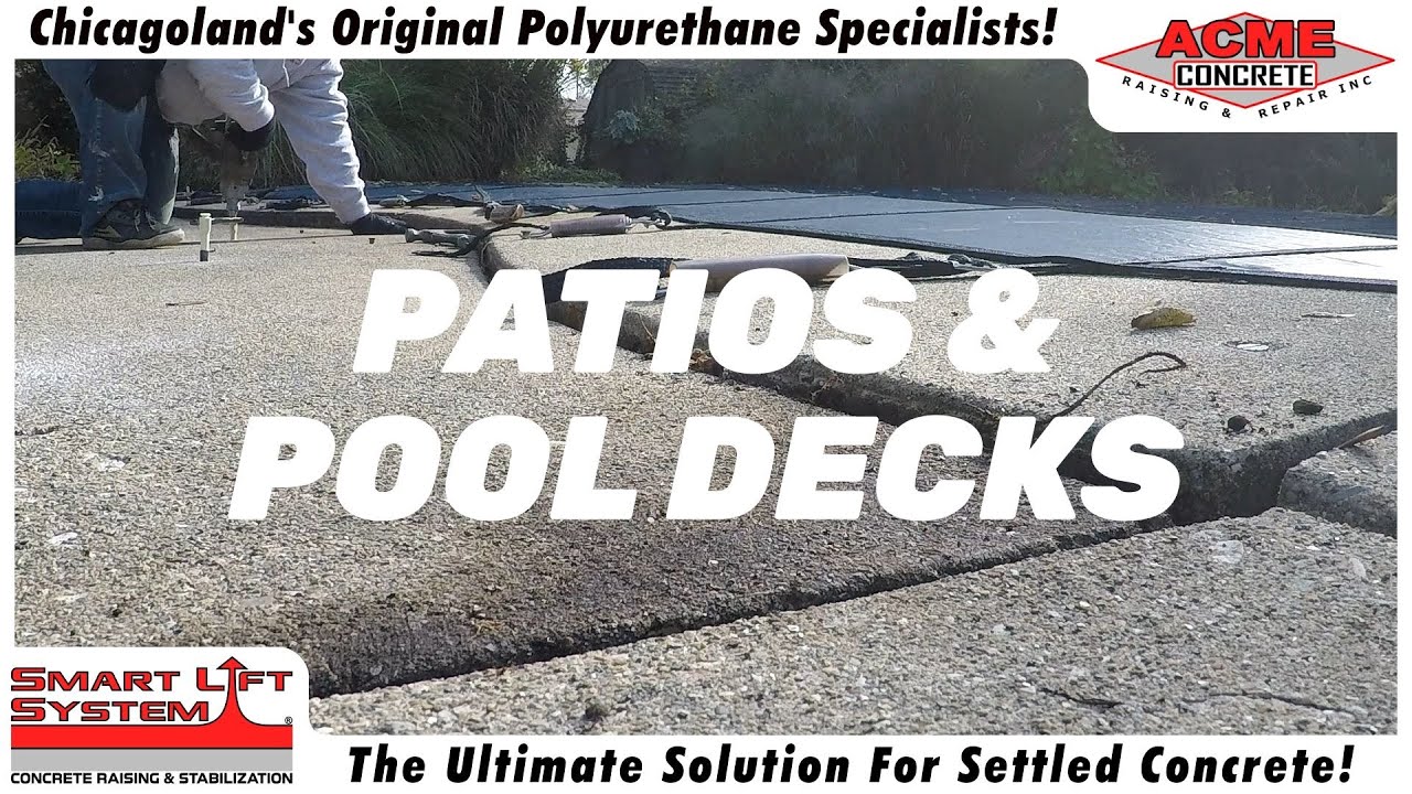 Concrete Pool Deck and Patio Lifting Video | Acme Inc.