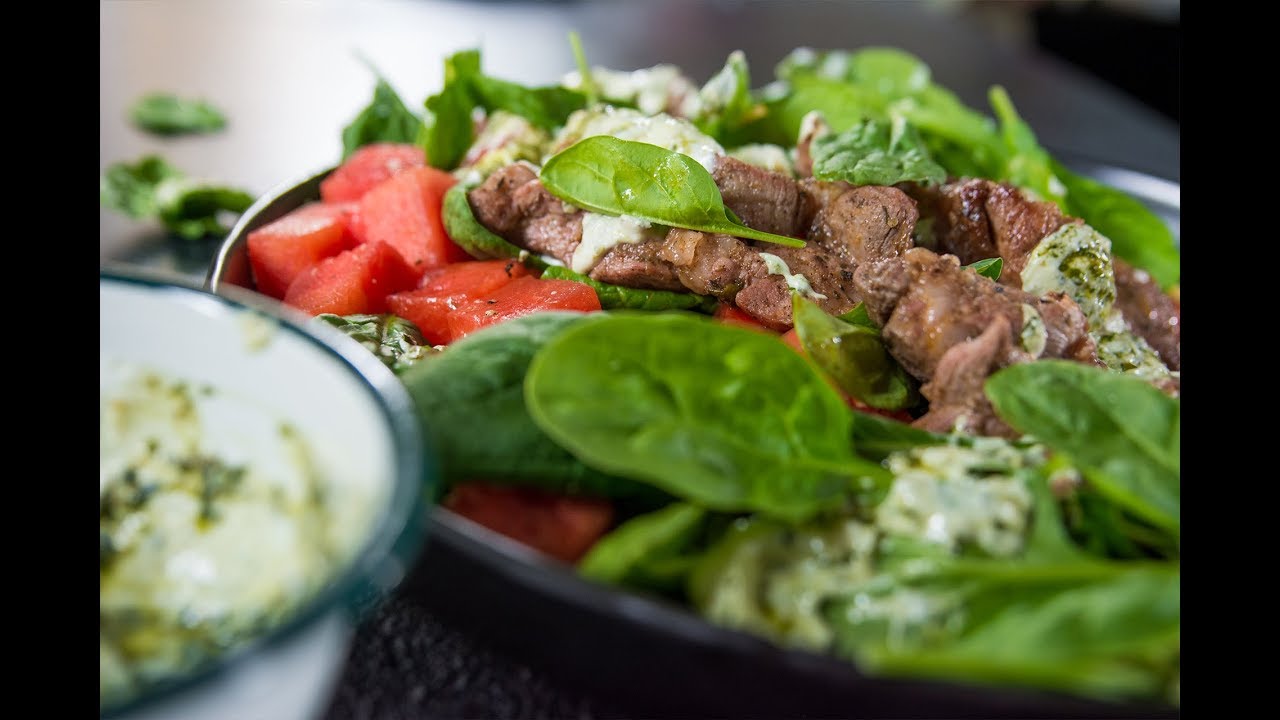 Prego Steak & Watermelon Salad - YouTube