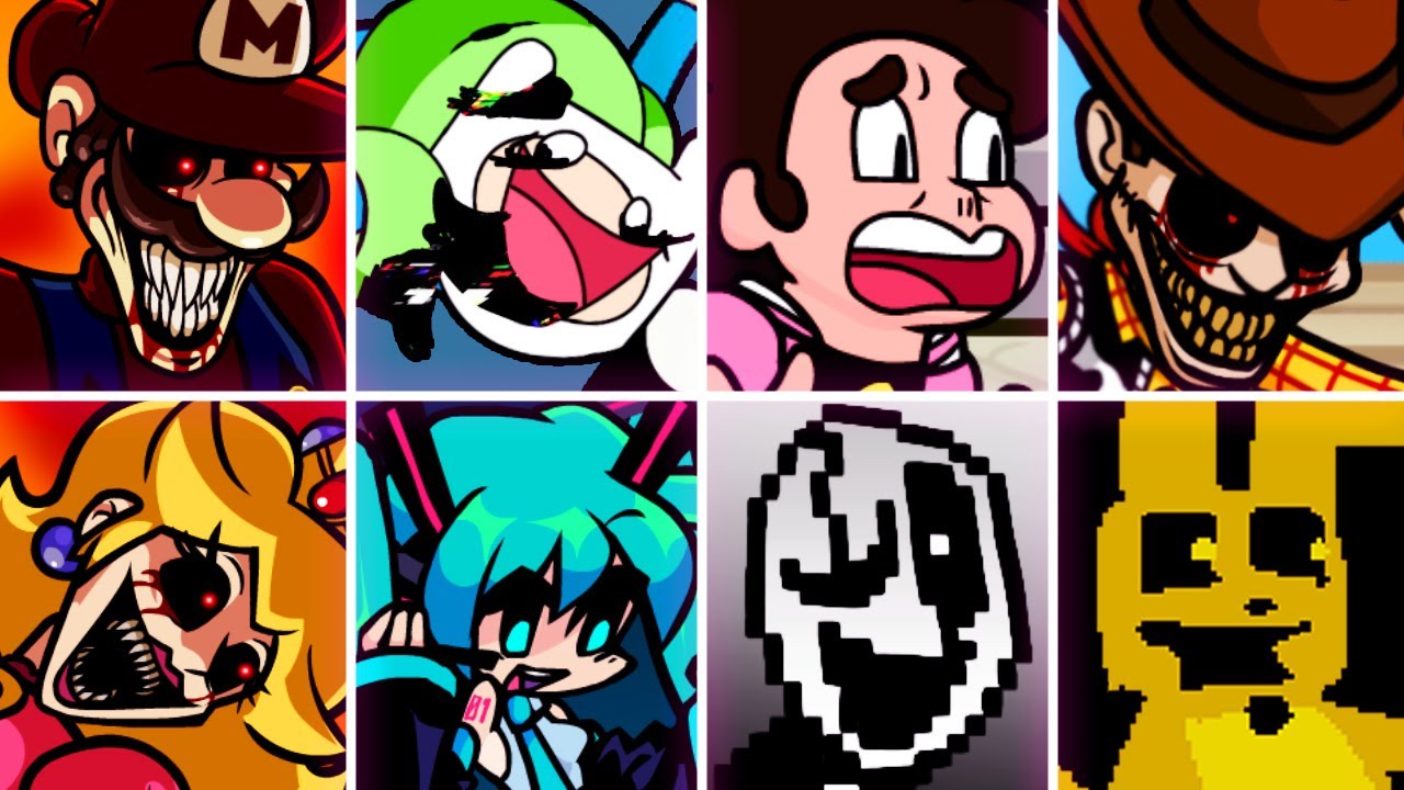 STARMAN SLAUGHTER but Every Turn a Different Character Sings 🎤 ( FNF ...