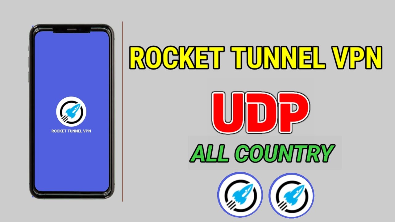 How to setup Rocket Tunnel VPN with all country udp settings for secure online browsing - YouTube