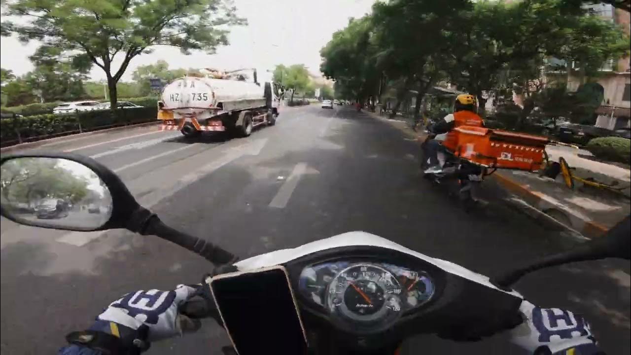 From firing up to switching off: My Daily Journey on a Honda Scooter SDH110T with a GoPro - YouTube