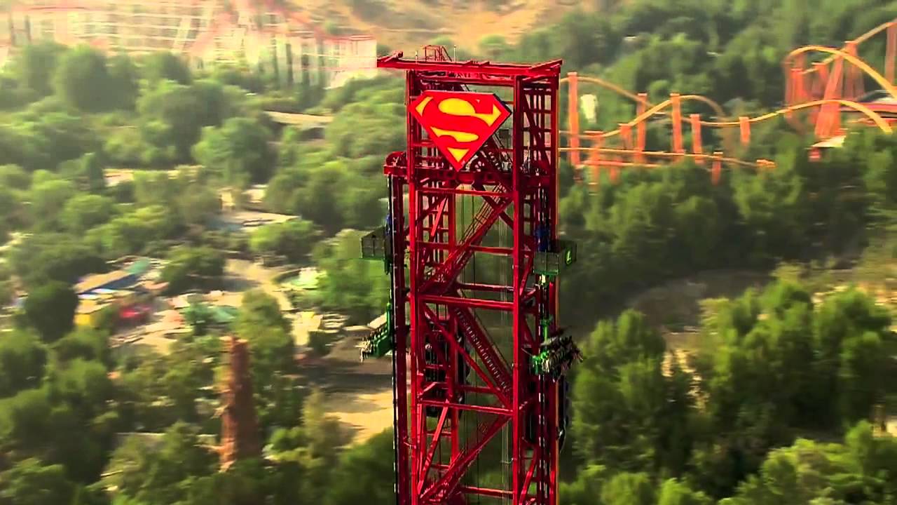 -Lex Luthor Drop of Doom POV Six Flags Magic Mountain California HD ...