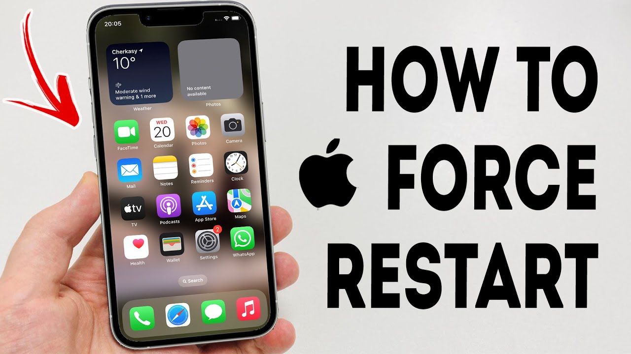 How To Force Restart Stuck Or Frozen iPhone - Full Guide - YouTube