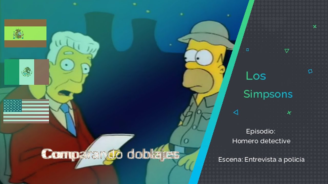 Los Simpsons- Entrevista a Policia- Homero detective #lossimpson # ...
