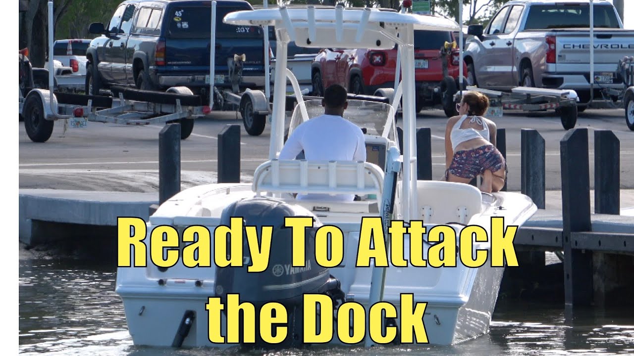She Is Ready To Attack The Dock | Miami Boat Ramps - YouTube