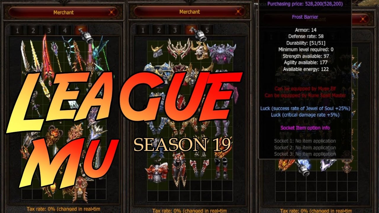 League Mu Season 19 ( Fast Server ) | Mu Online PC - YouTube
